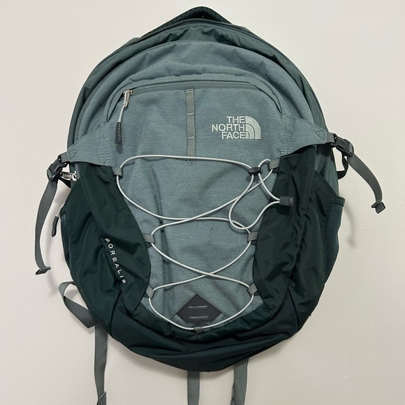 The North Face | Bags | The North Face Green Borealis Backpack With ...